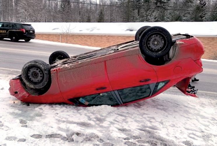 No injuries, charges after car flips | News, Sports, Jobs - The ...